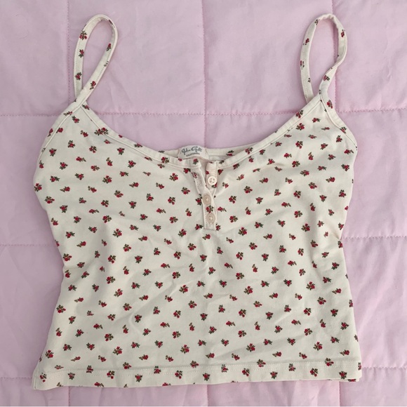 Brandy Melville | Tops | Brandy Melville Floral Tank | Poshmark